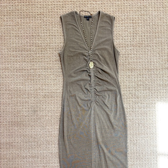 James Perse | Dresses | James Perse Ruched Jersey Dress | Poshmark